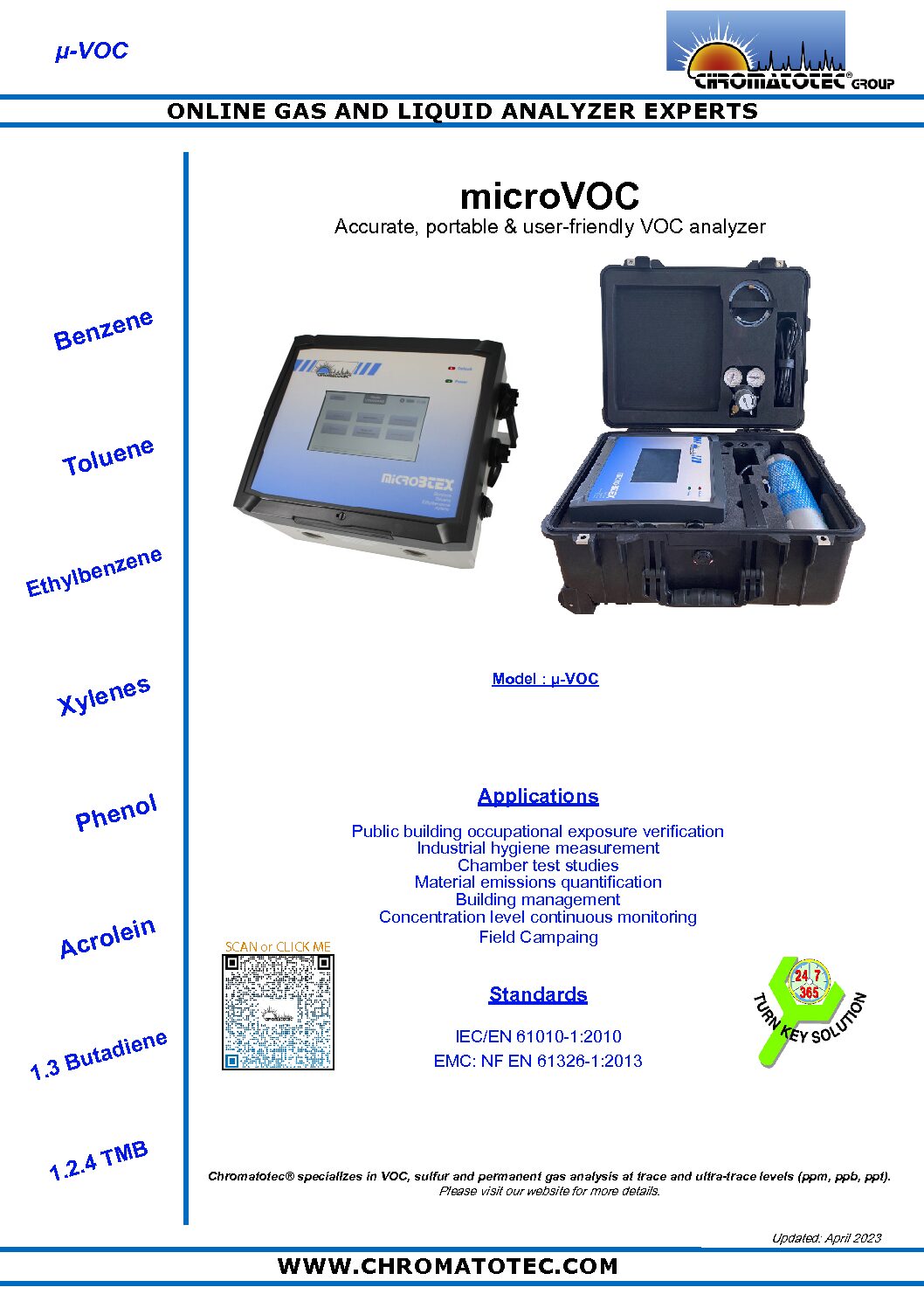microVOC / microBTEX : Portable VOC Analyzer Chromatotec ...